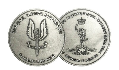 264 SAS / 18 UKSF Reunion Coin (June 06) - UK Hand Made Original- RARE ...