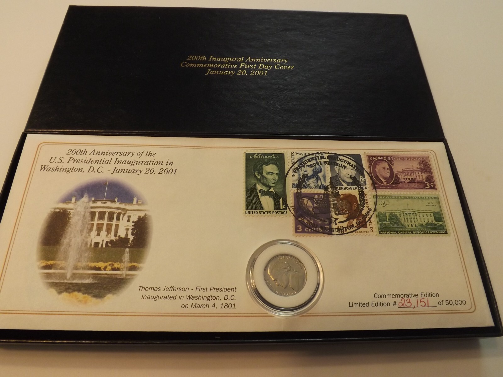 200th Inaugural Anniversary George W. Bush Commemorative First 1st Day ...