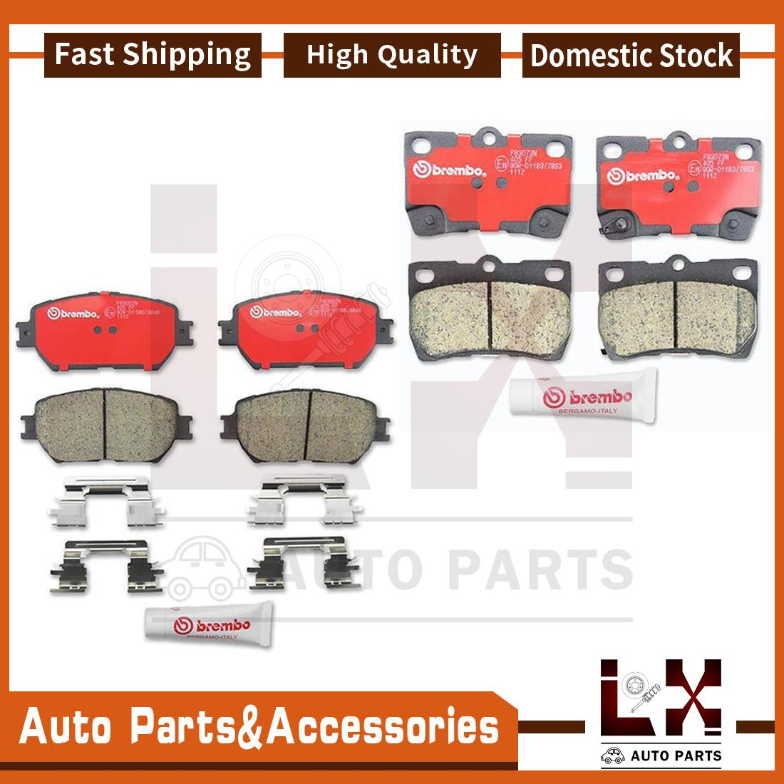 Fits 2006 Lexus GS300 Brembo Disc Brake Pad Set Front Rear Left Right ...