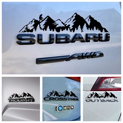 Sasquatch Mountain Car Badge Decal Fits Subaru Outback Crosstrek ...