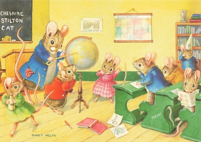 Postcard Dressed Animal by Racey Helps Anthropomorphic Rabbits Teacher ...