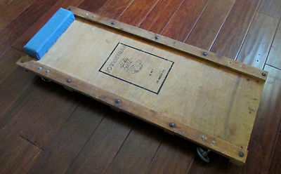 Vintage Wooden Journeyman Garage Mechanics Creeper Floor Crawler Los ...