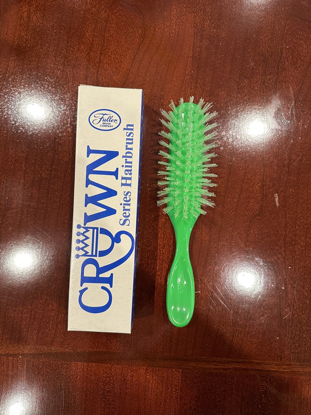 NEW Vintage FULLER BRUSH Crown Series Hairbrush #541 Emerald Green | eBay