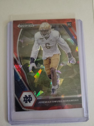 2021 Panini Prizm Draft Picks Prizms Red Ice 147 Jeremiah Owusu ...