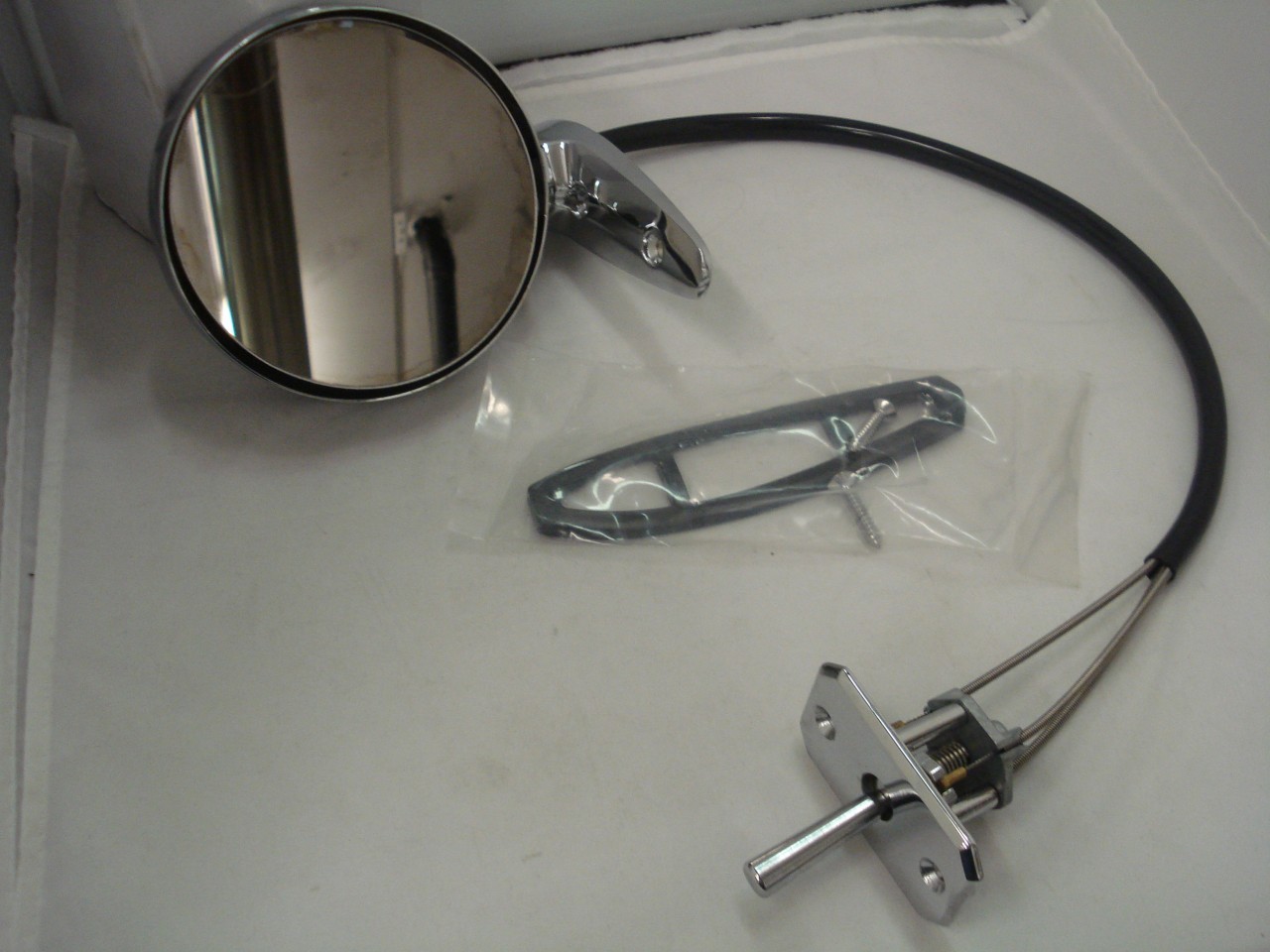 1965 66 Ford Mustang Chrome Remote Left Hand Driver Side Outside Door ...
