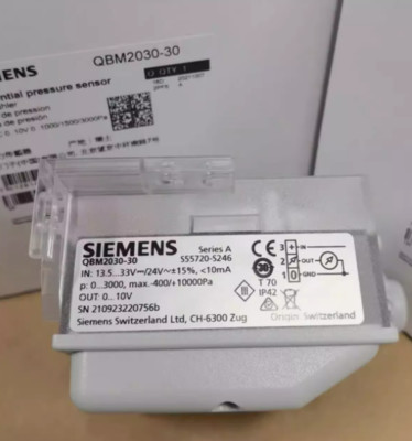 NEW Siemens QBM2030-30 Air Differential Pressure Sensor | eBay