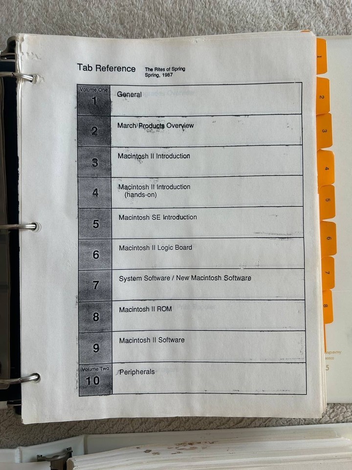 Apple Rites of Spring 1987 Technical Training Binders + Floppy Disks ...