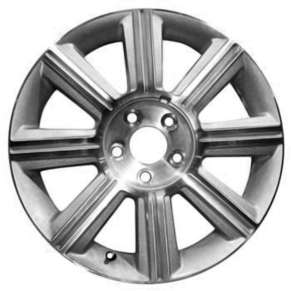 8 I-Spoke Silver with Machined Face 17x7.5 Wheel Fits 07-09 Lincoln Mkz ...