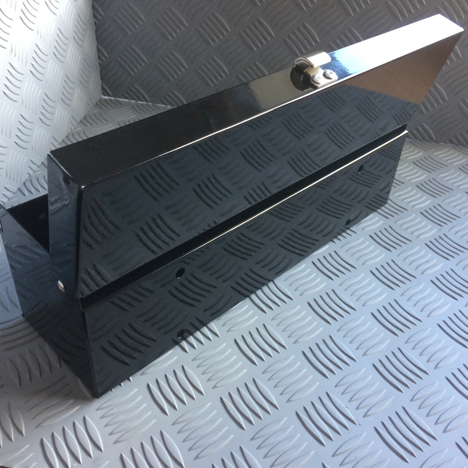 Tractor Tool Box, Black, Metal, Massey Ferguson, John Deere, JCB ...