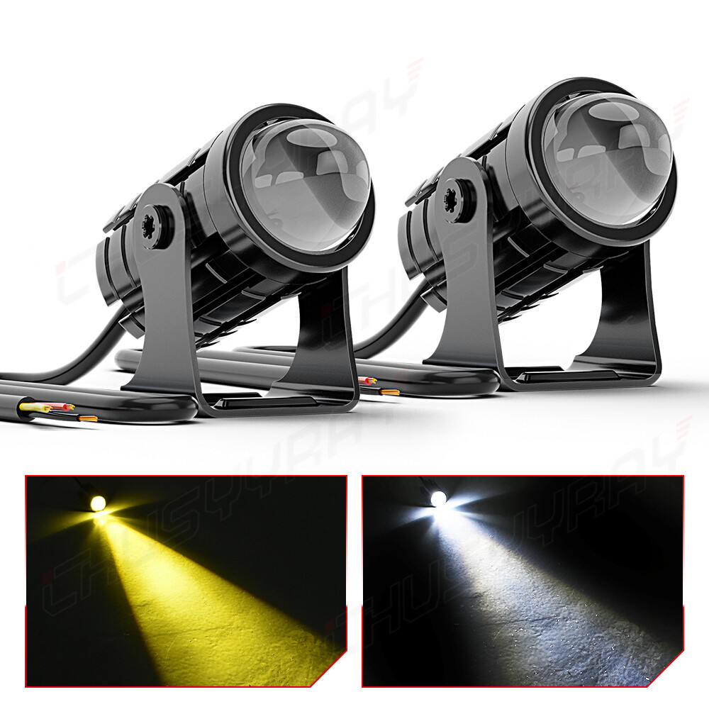 Auxiliary Lights For Atvs AUXBEAM 4"inch LED Fog Lights Yellow Flood