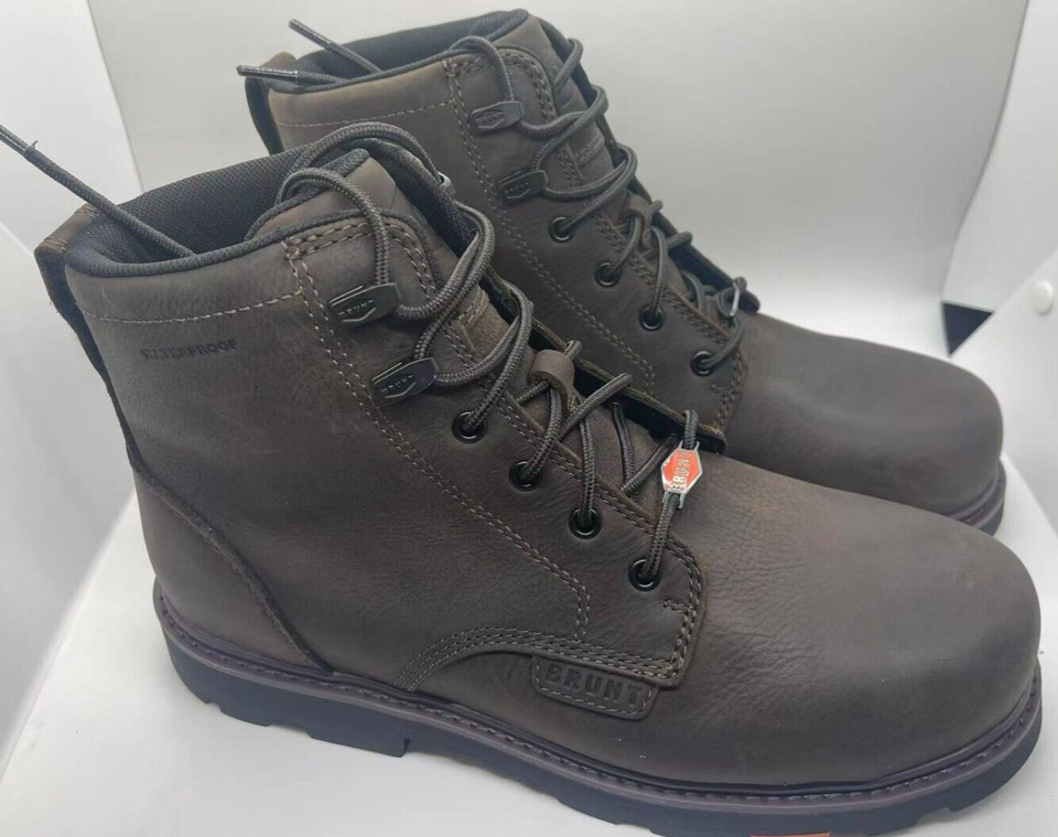 Waterproof Brunt Men's Sullivan CT Safety Work Boots - Dark Brown | eBay