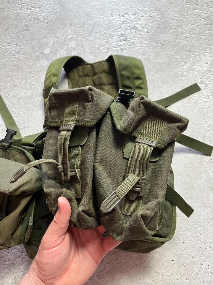 British Army PLCE Webbing Belt Kit Olive Green Loadout Set 1990s ...