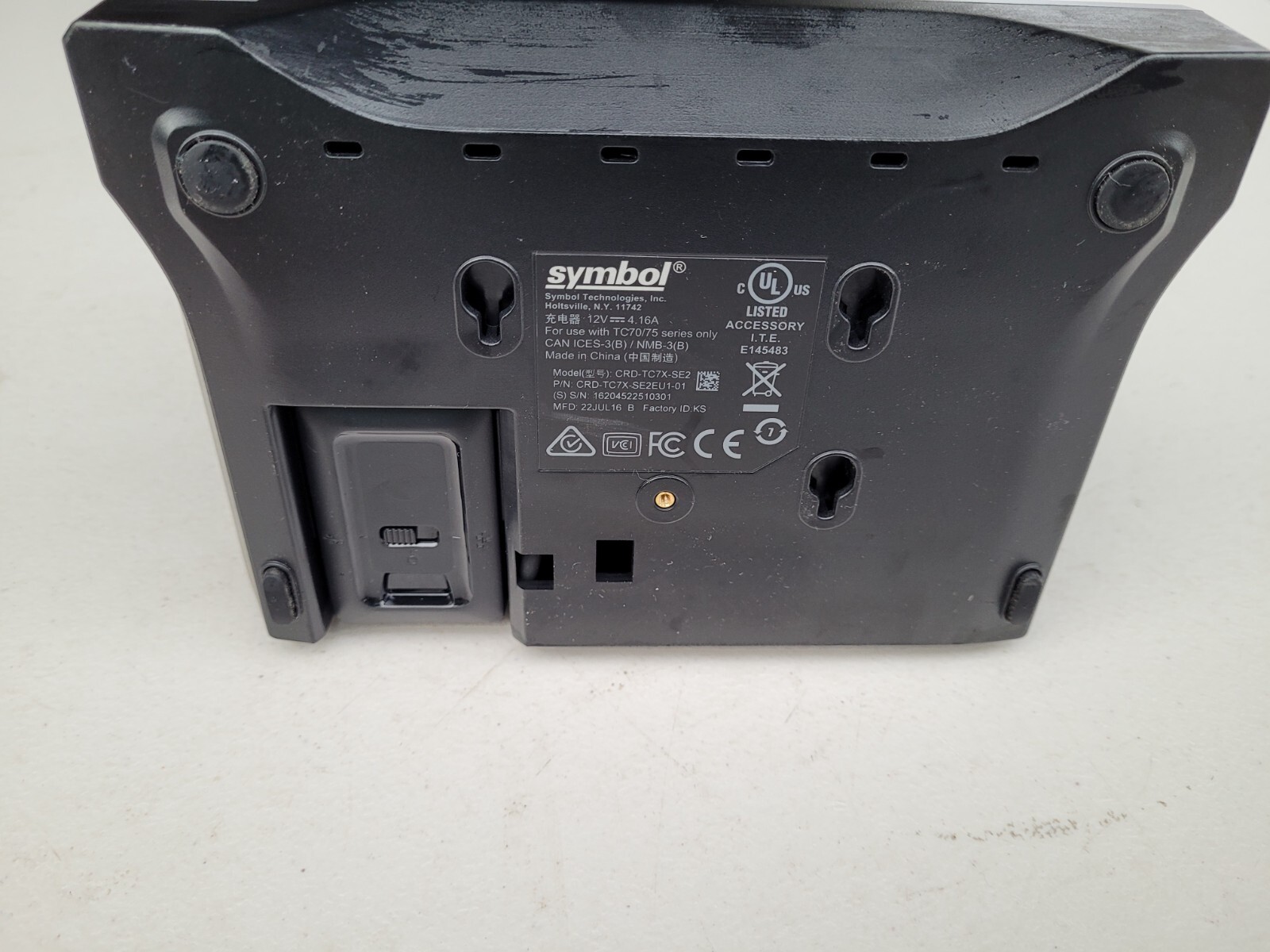 2-Slot Charger Cradle CRD-TC7X-SE2EU1-01 for Motorola Zebra TC70 TC75 ...