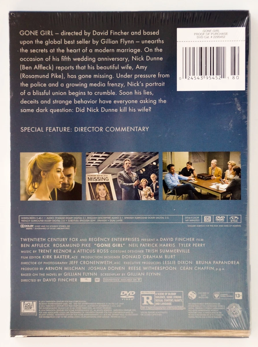 Gone Girl Blu Ray Cover