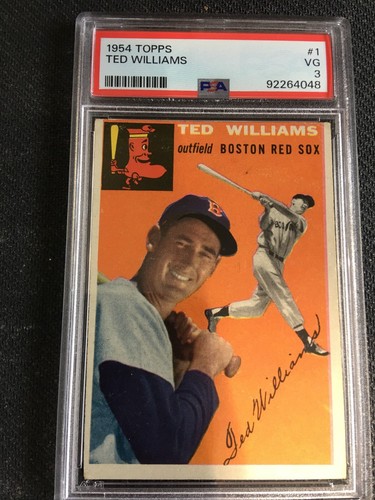 1954 TOPPS TED WILLIAMS #1 PSA 3 VG | eBay