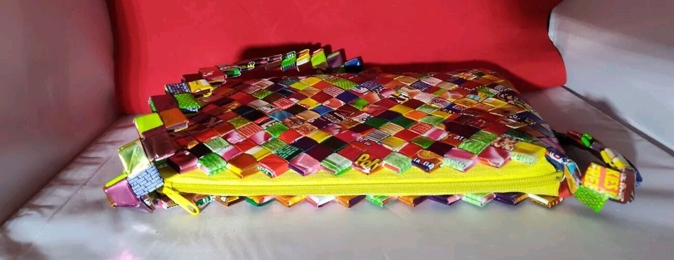 Recycled Woven Junk Food Wrapper Handmade Handbag Purse | eBay