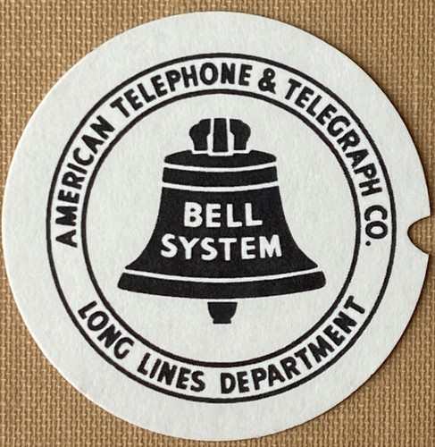 Bell System Long Lines Rotary Telephone Dial Card Insert AT&T | eBay