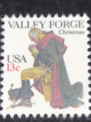 Scott 1729- Washington at Valley Forge, Christmas- MNH 13c 1977- US ...
