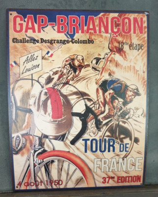 plaque "tour de france gap briançon" 25*33cm 17565 | eBay