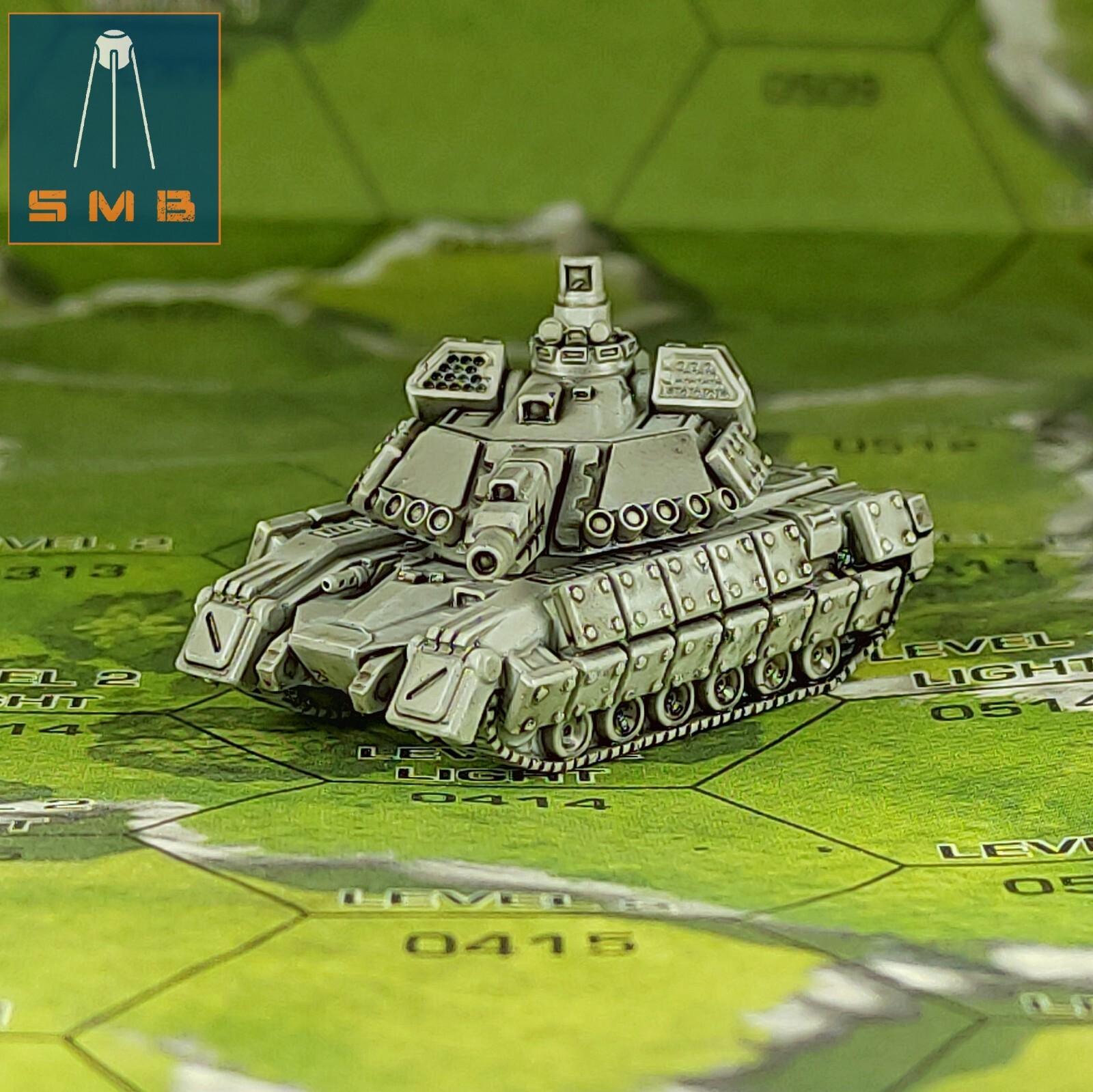 Battletech Alternative - Patton Pulse Laser MBTs x4 w/ Hex Bases (6mm ...