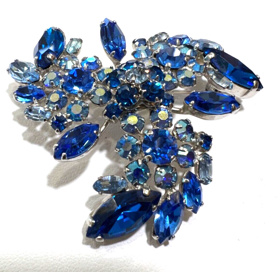 Exquisite Sherman Signed Aqua Marine/Royal/Montana Blue multi-layer ...