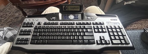 Logitech G15 Gaming Keyboard Y-UG75 Wired USB Illuminated Screen TESTED ...