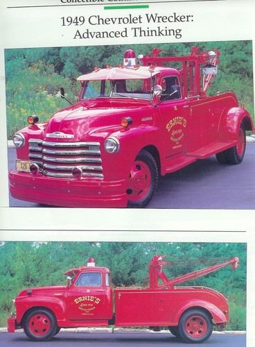 1949 CHEVROLET WRECKER TOW TRUCK 4 pg COLOR ARTICLE | eBay