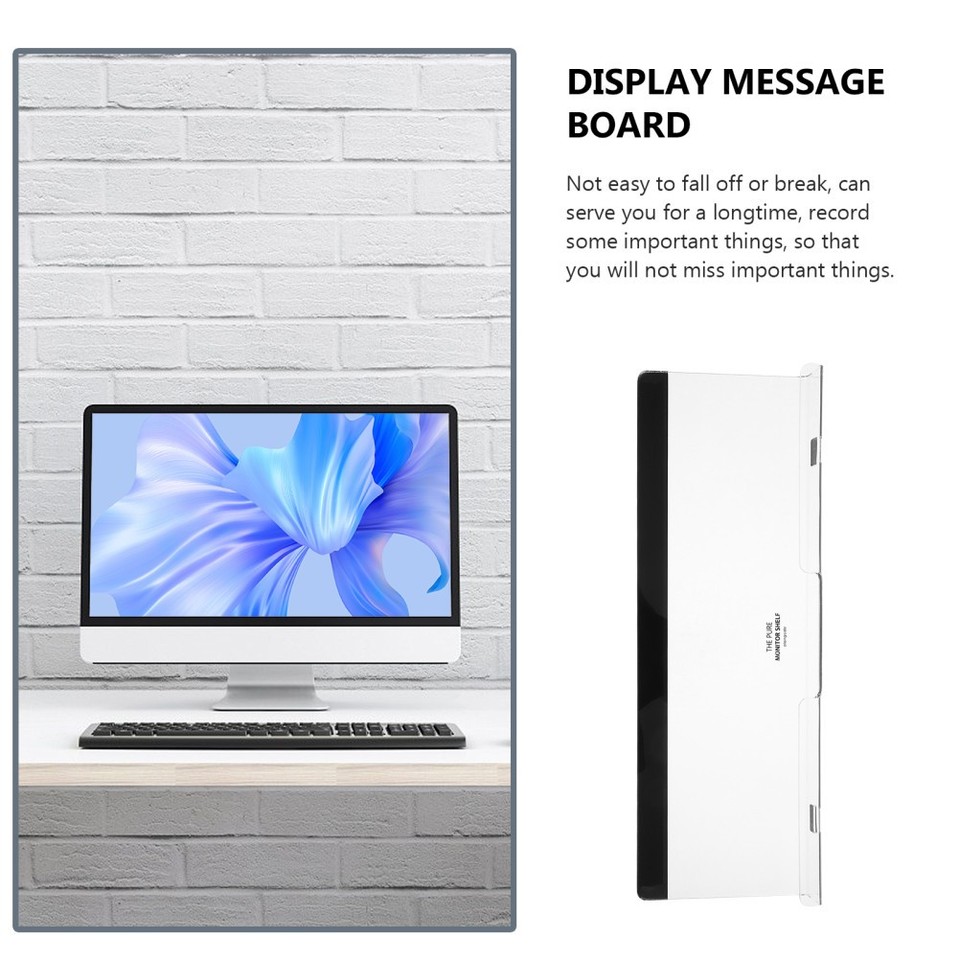 Desktop Memo Board Monitor Removable Computer Side Message Mount | eBay ...