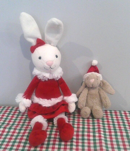 Super cute Santa Bunny Plush lot by jellycat | eBay
