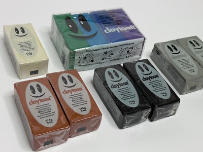 VAN AKEN Claytoon modeling 11 Pack Clay Lot - Never Hardens Stop Motion ...