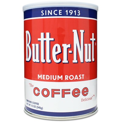 Butter-Nut Coffee Original Blend Ground, Medium Roast, 12 Ounce Steel ...