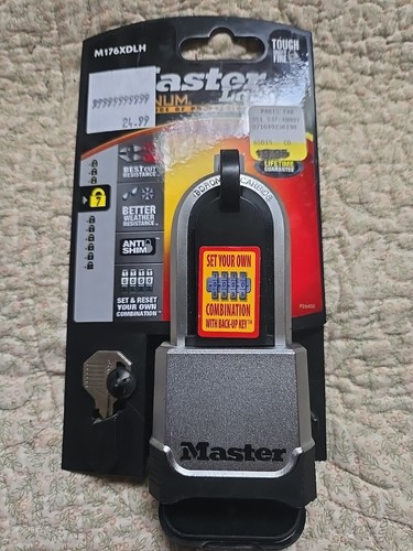 Master Lock M176XDLHCCSEN Resettable Combination Padlock, 2" | eBay