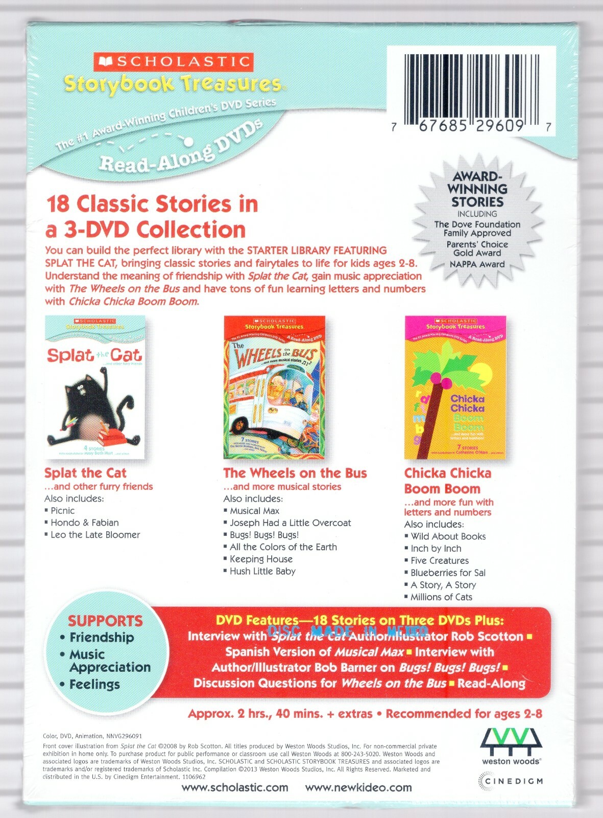 SPLAT THE CAT - NEW MOVIE BOXED SET - SCHOLASTIC STORYBOOK TREASURES ...