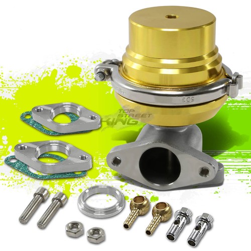 35MM/38MM TURBO CHARGER MANIFOLD EXHAUST JDM GOLD V-BAND WASTEGATE+8 ...