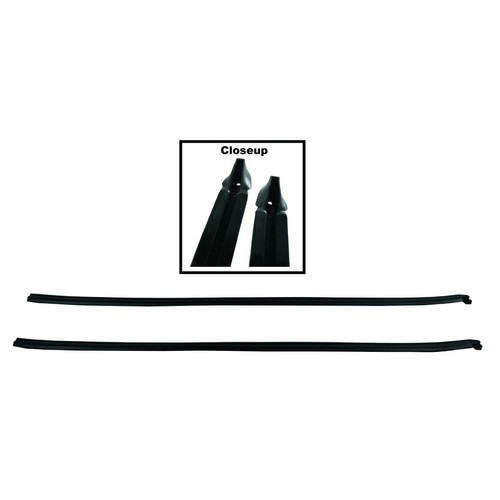 1968 Chevelle Door Window Glass Run Channel Weatherstrip Seal Pair 2PCS ...