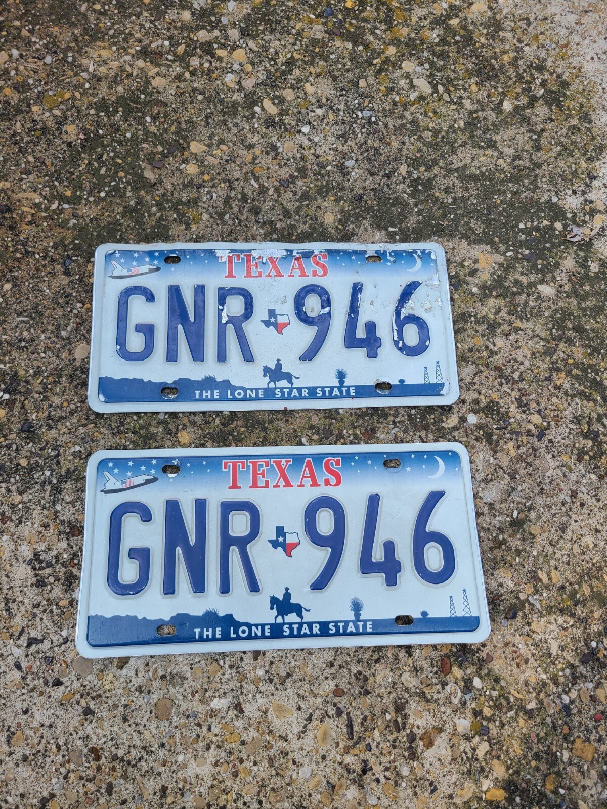 Texas Space Shuttle License Plate Matching Set - Craft & Decor | eBay