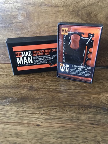 Mad Man 16-Function Credit Card-Size Wallet Tool, Brand new, in box | eBay