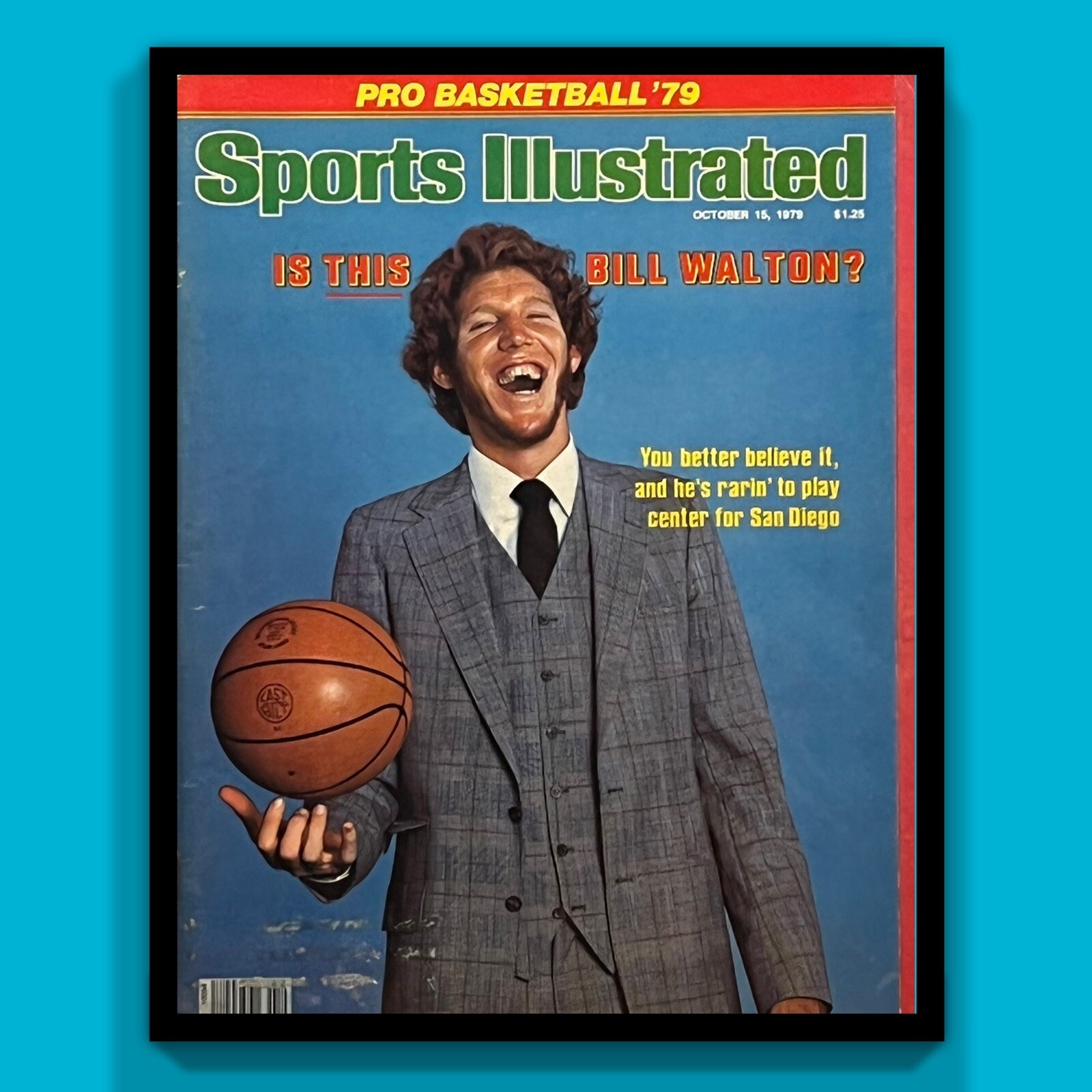 Sports Illustrated Bill Walton San Diego 1979 Pro Basketball Issue | eBay