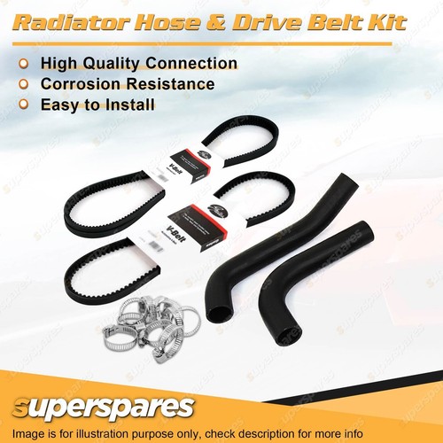Radiator Hose + Gates Belt Kit for Mitsubishi L300 Express L037 SD SE 1 ...