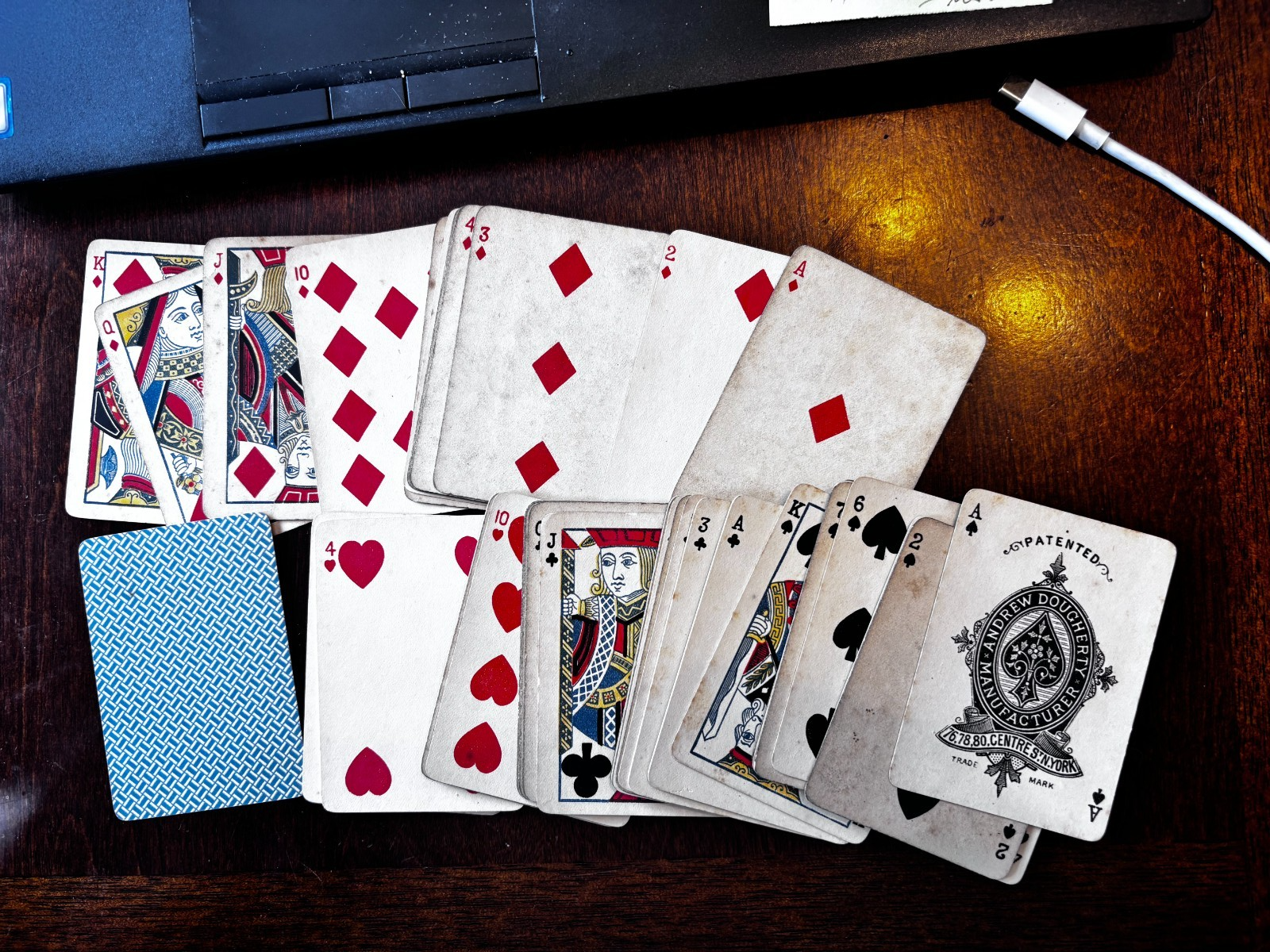 Antique ANDREW DOUGHERTY PLAYING CARDS COMPLETE WITH NO BOX | eBay