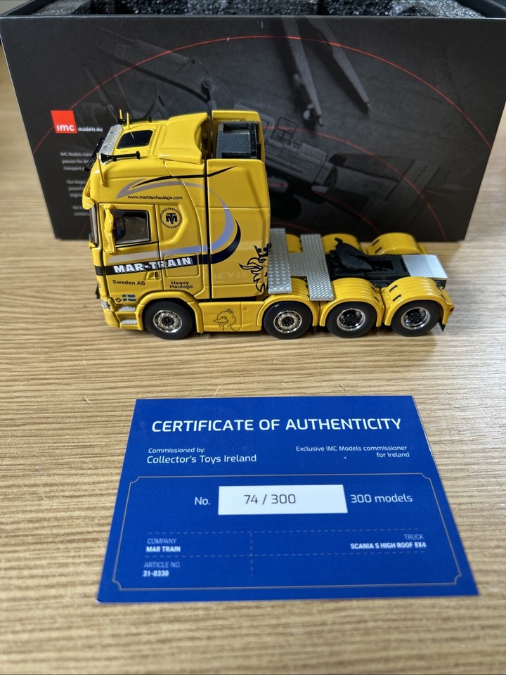 IMC Models, Collectors Toys, 31-0330 MAR-TRAIN, Scania S High Roof 8x4 ...