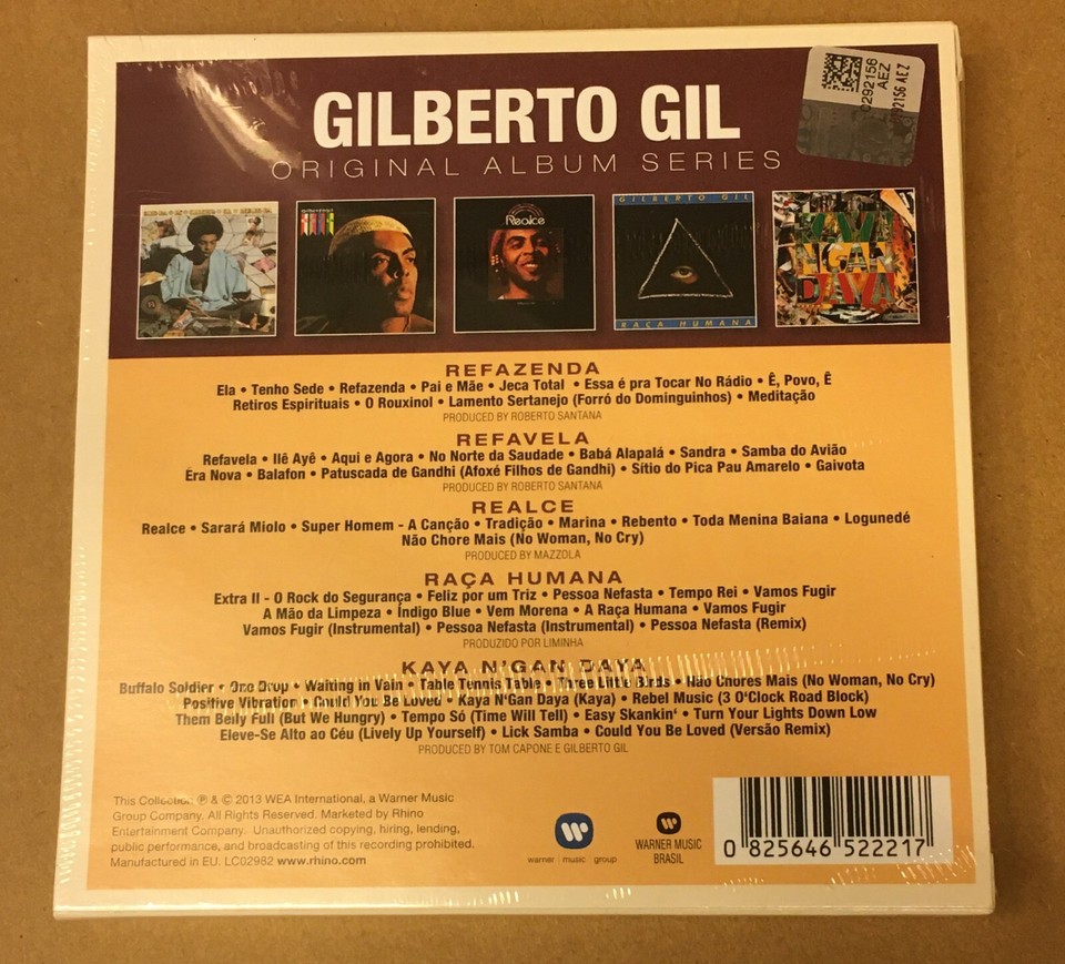 GILBERTO GIL - ORIGINAL ALBUM SERIES (2013) SEALED 5CD | eBay