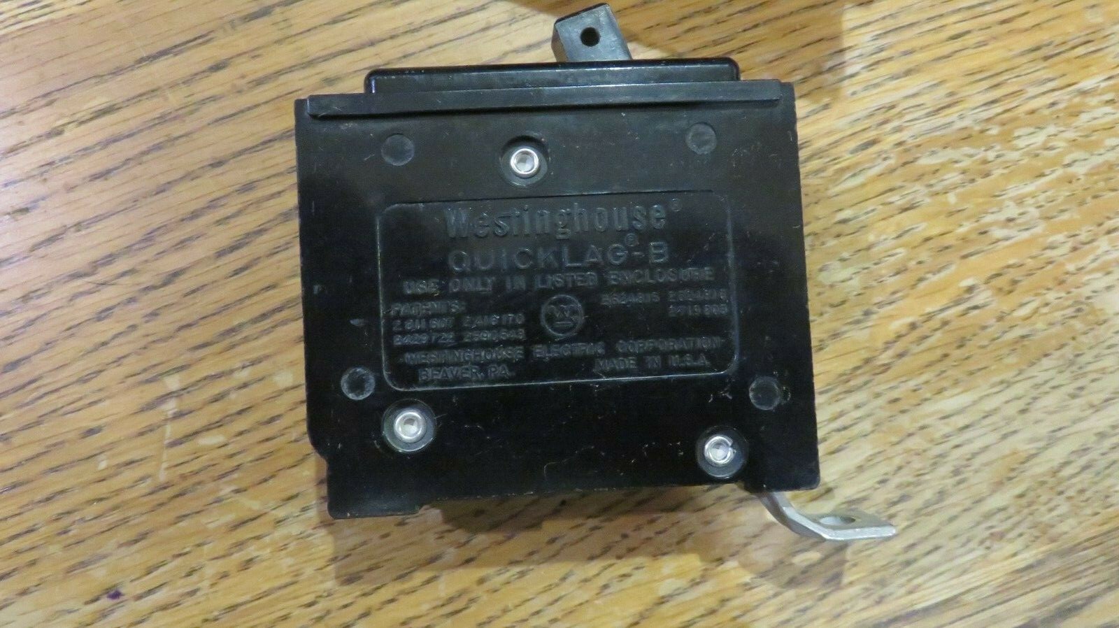 Type BA / BAB Breakers Cutler-Hammer / Westinghouse 1-3 Pole 15 -100A ...