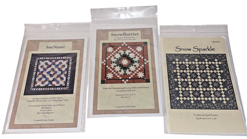 Snow Sparkle Snowflurries Quilt Patterns Sue Deb Tucker S Nami New Lot ...