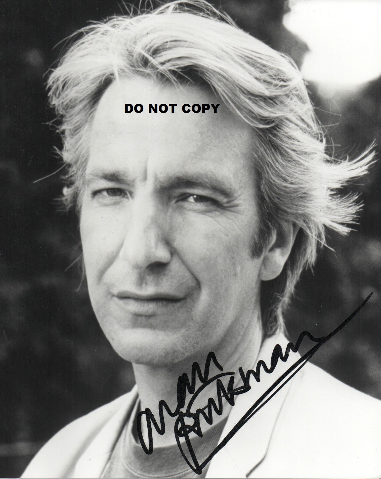 ALAN RICKMAN HARRY POTTER 8X10 AUTHENTIC IN PERSON SIGNED AUTOGRAPH ...