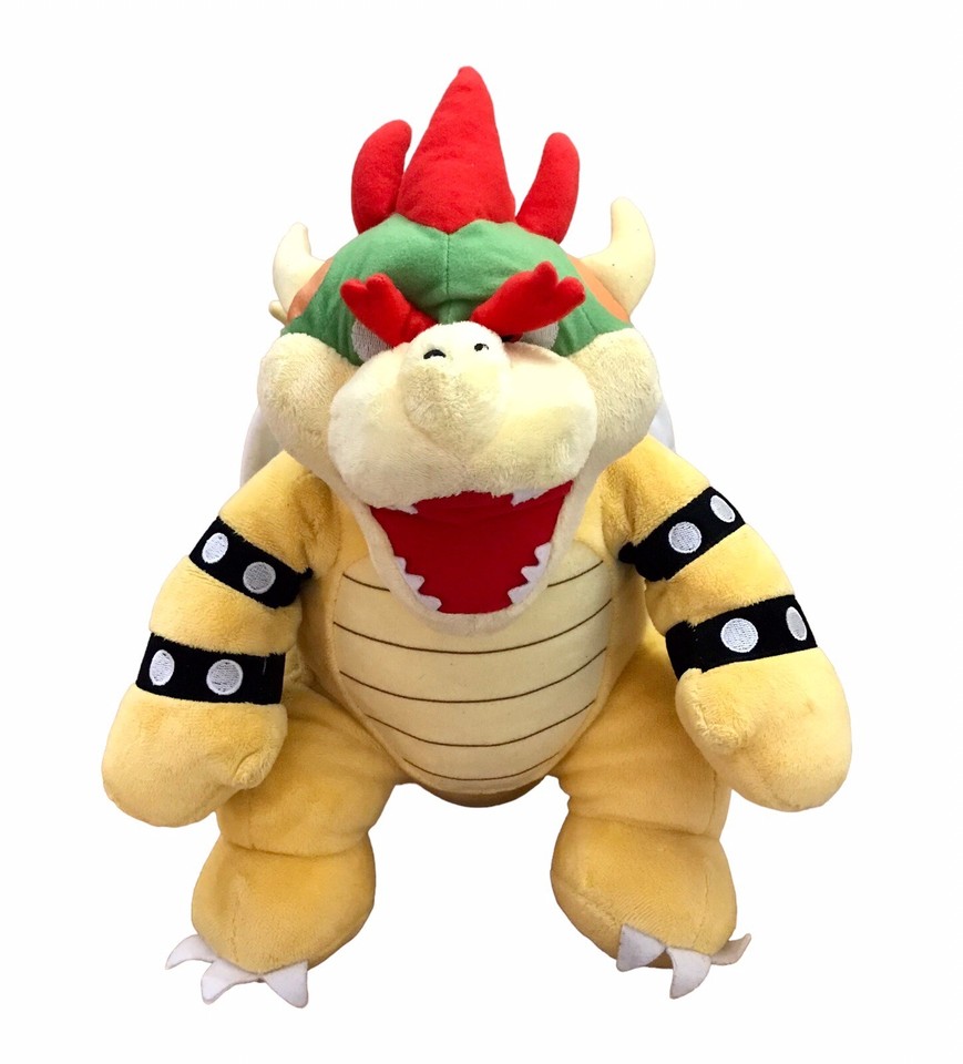Build A Bear Bowser Plush Nintendo Super Mario Bros 15” Working Sound ...