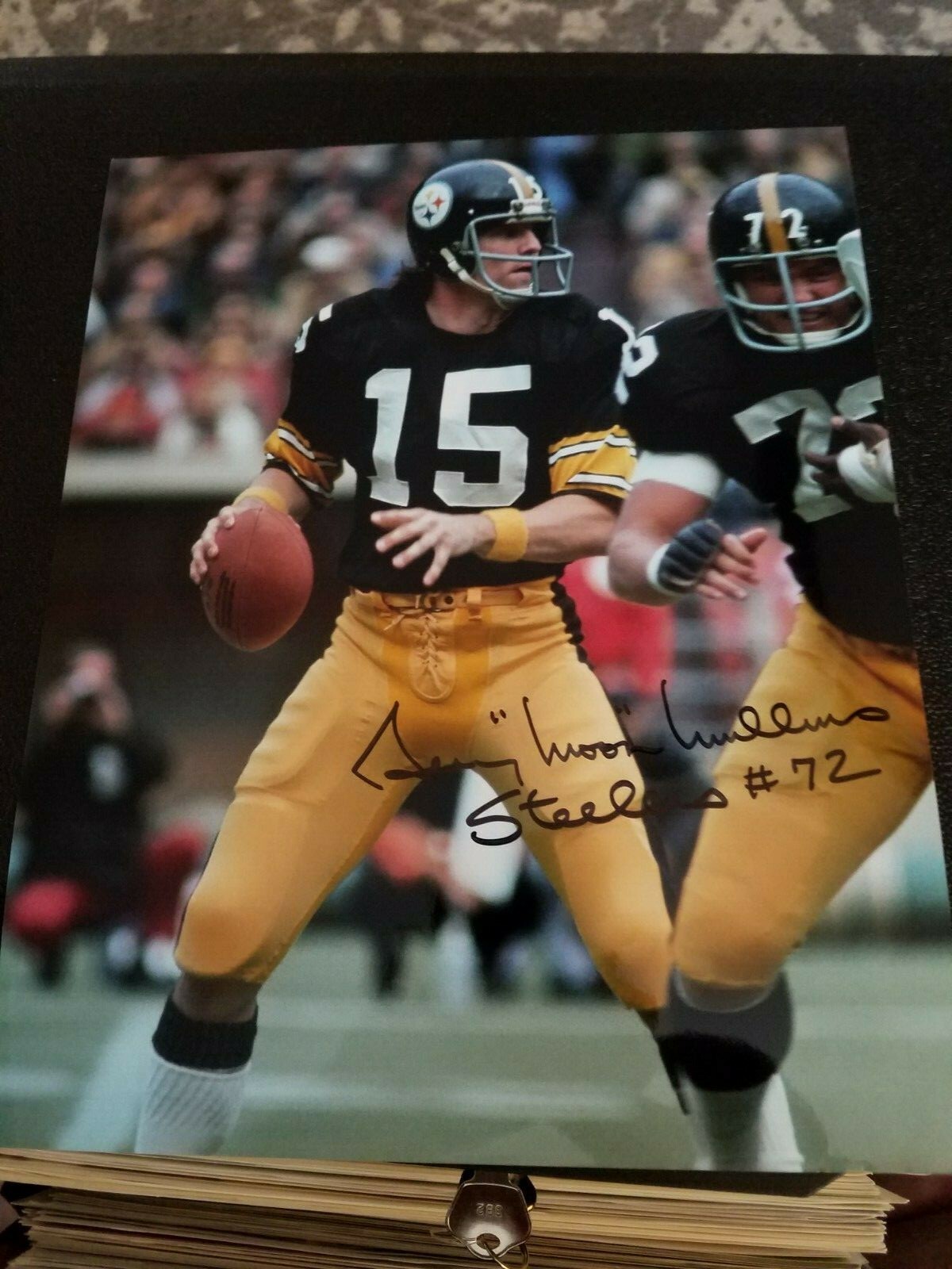 Gerry "Moon" Mullins AUTOGRAPHED 8x10 photo #1 - Steelers Super Bowl ...