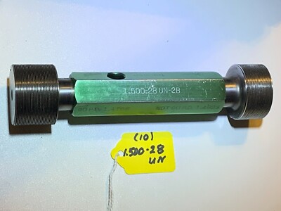 OSBORNE-THREAD PLUG GAGE- 1.500 -28 UN 2B GO- 1.4768 NO GO PD 1.4823 | eBay