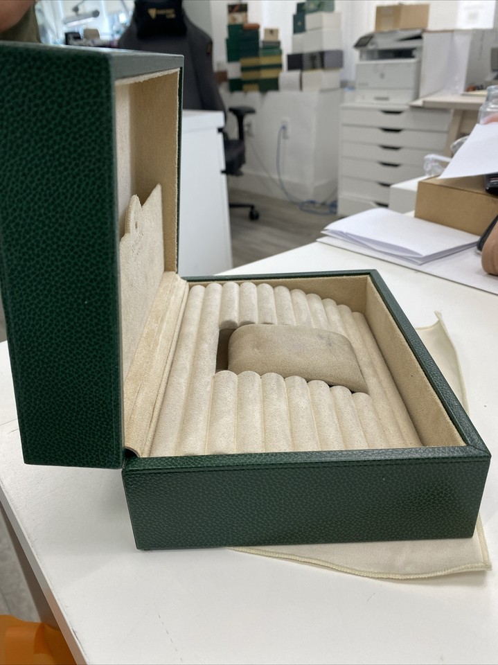 Rolex Vinatge Genéve Suisse Leather Green Watch box | eBay