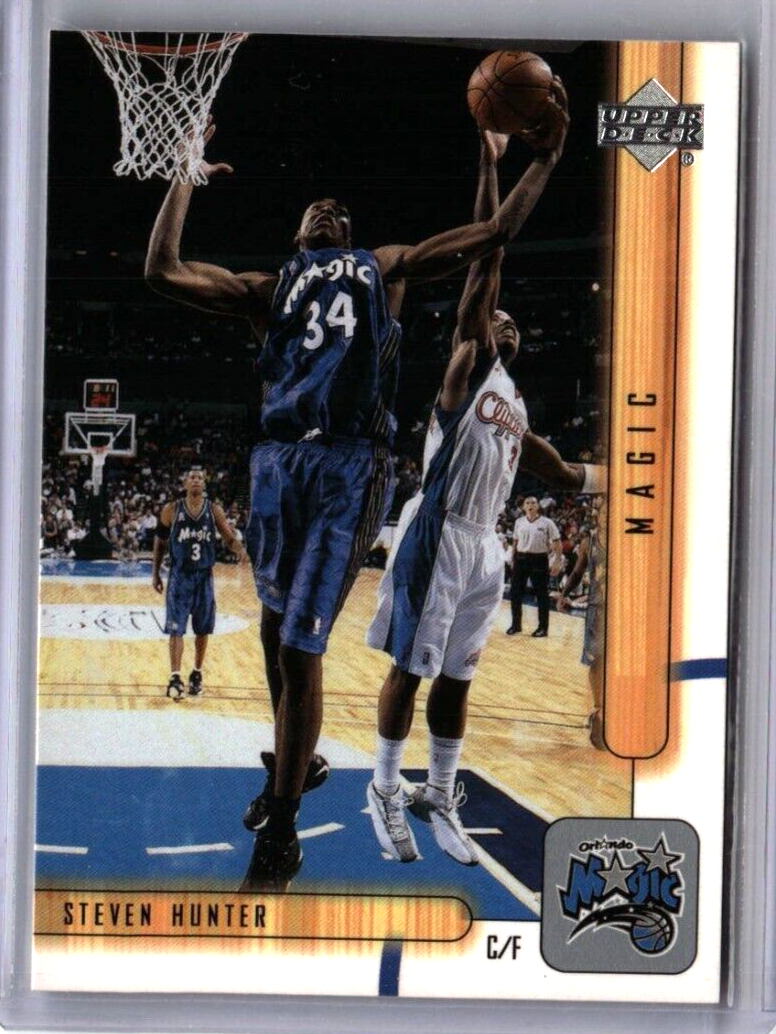 Steven Hunter Rookie 2001-02 Upper Deck RC #343 NBA Orlando Magic Free ...